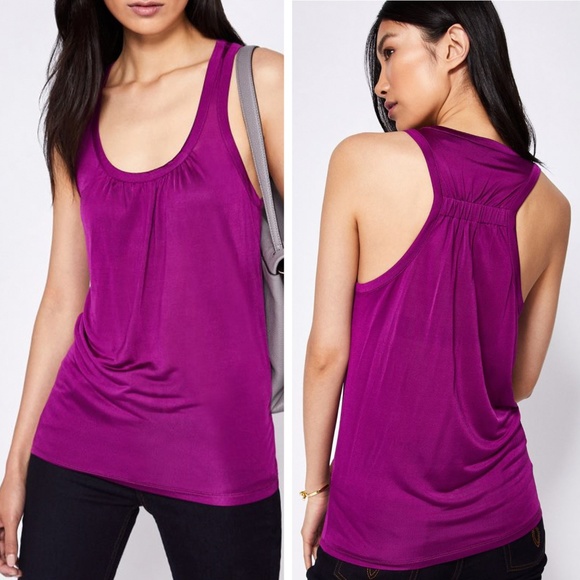 Ted Baker | Tops | Ted Baker Royal Purple Racerback Mesh Skylon Tank ...